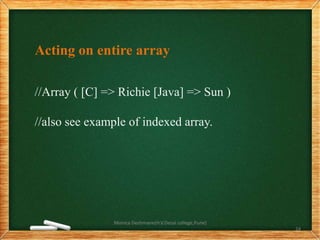 Chap 3php array part 3 | PPT