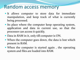 Chap3 primary memory | PPTX