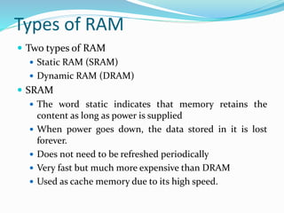 Chap3 primary memory | PPTX