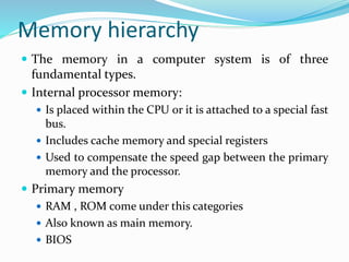 Chap3 primary memory | PPTX