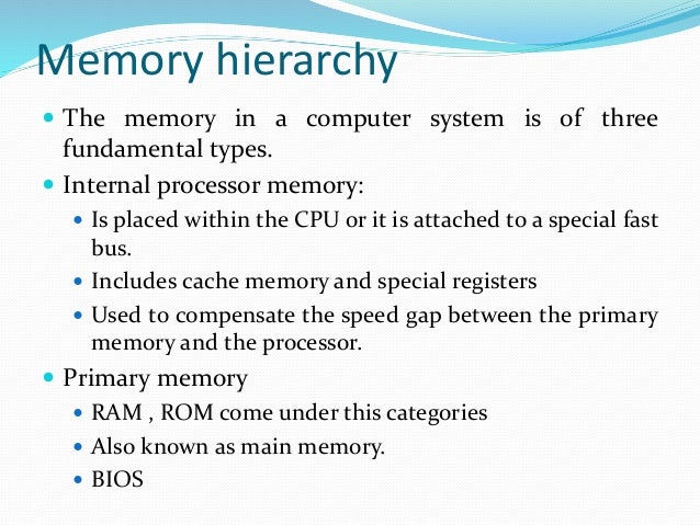 Chap3 primary memory