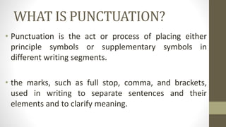 Punctuations | PPT