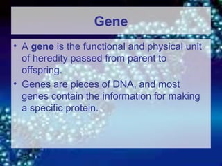 Chap 3 sc f4 dna chromosomes genes | PPT