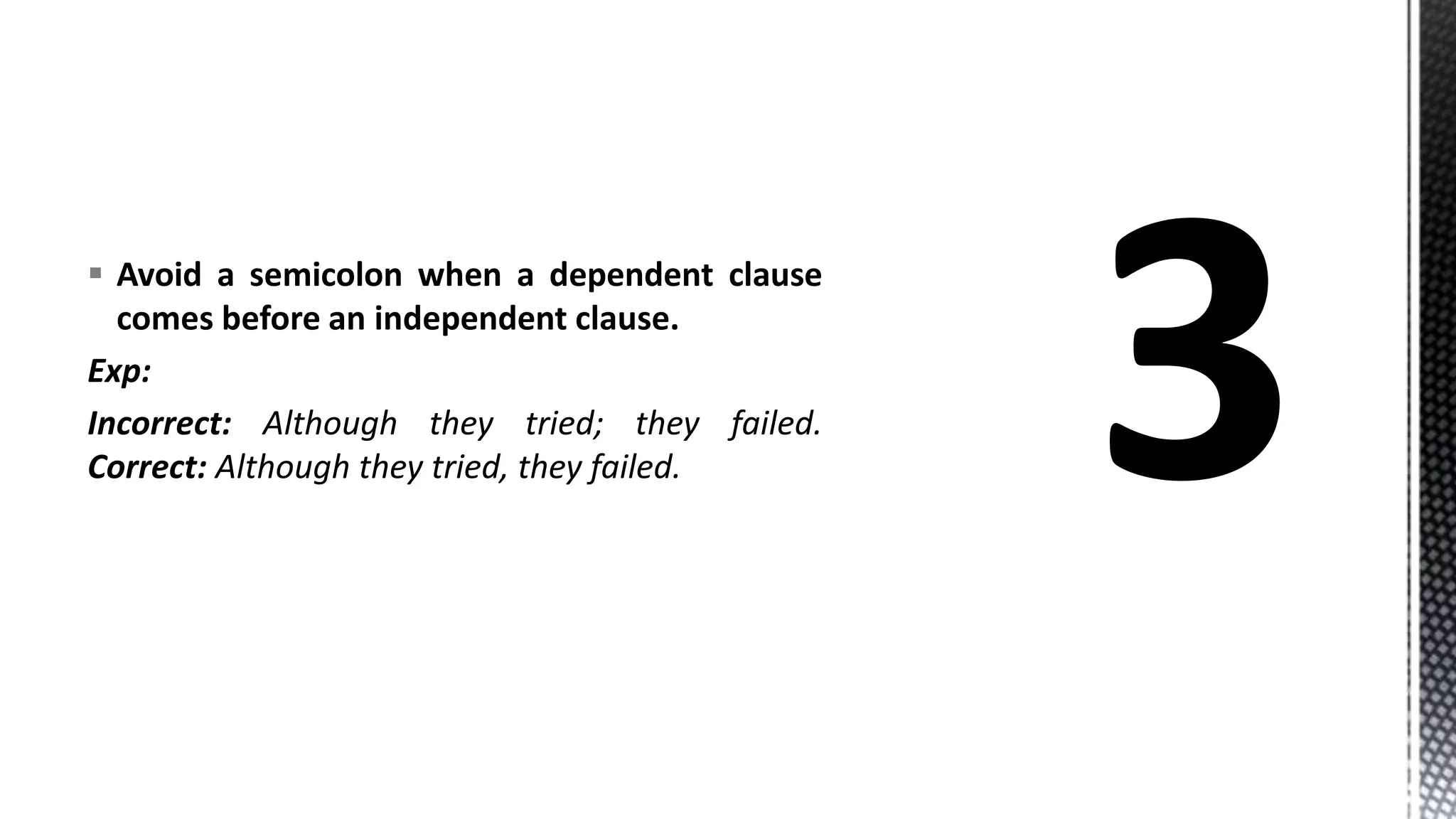 Semi Colon | PPTX