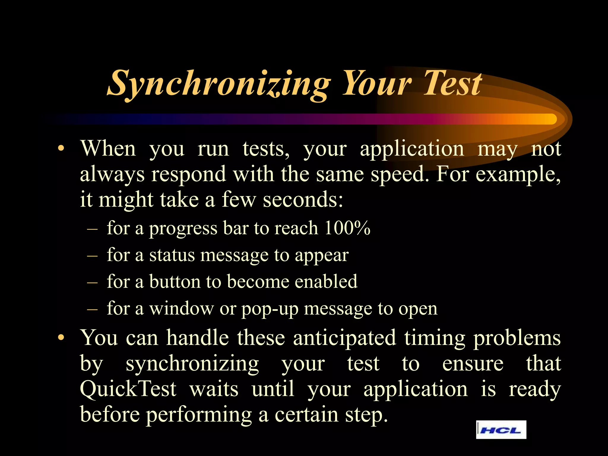 QSpiders - Chapter- 3 Synchronization point | PPTX