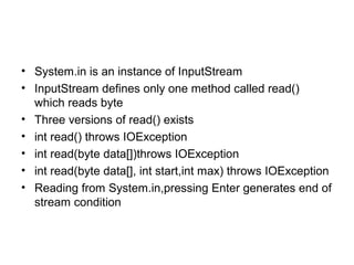 Using Input Output | PPT