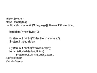 Using Input Output | PPT