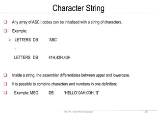 Assembly Language Programming By Ytha Yu, Charles Marut Chap 4 ...
