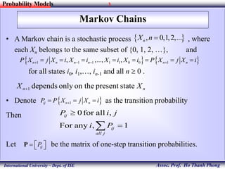 Chap 4 markov chains | PPTX