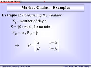 Chap 4 markov chains | PPTX