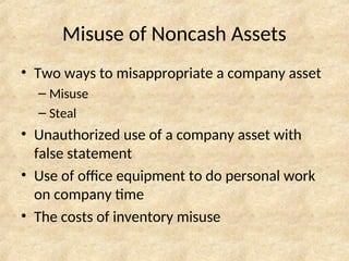 CHAP 4 Cash Receipt Schemes and Other Asset Misappropriations.ppt