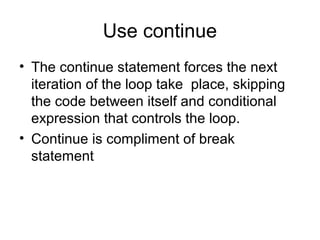 Control statements | PPT