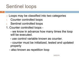 control structures in c if switch for | PPTX | Programming Languages | Computing