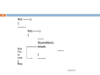 control structures in c if switch for | PPTX | Programming Languages | Computing