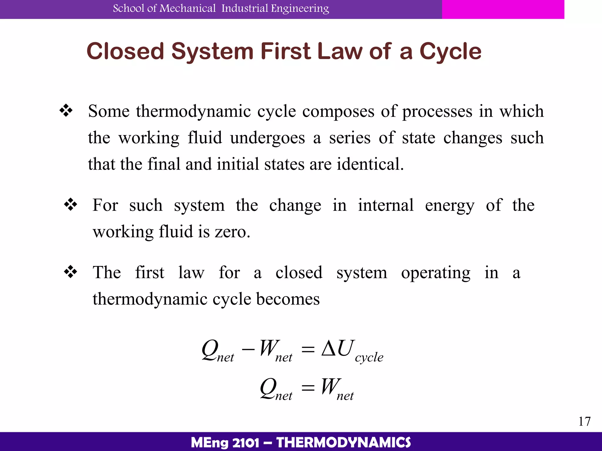 chapter 4 first law of thermodynamics thermodynamics 1 | PDF
