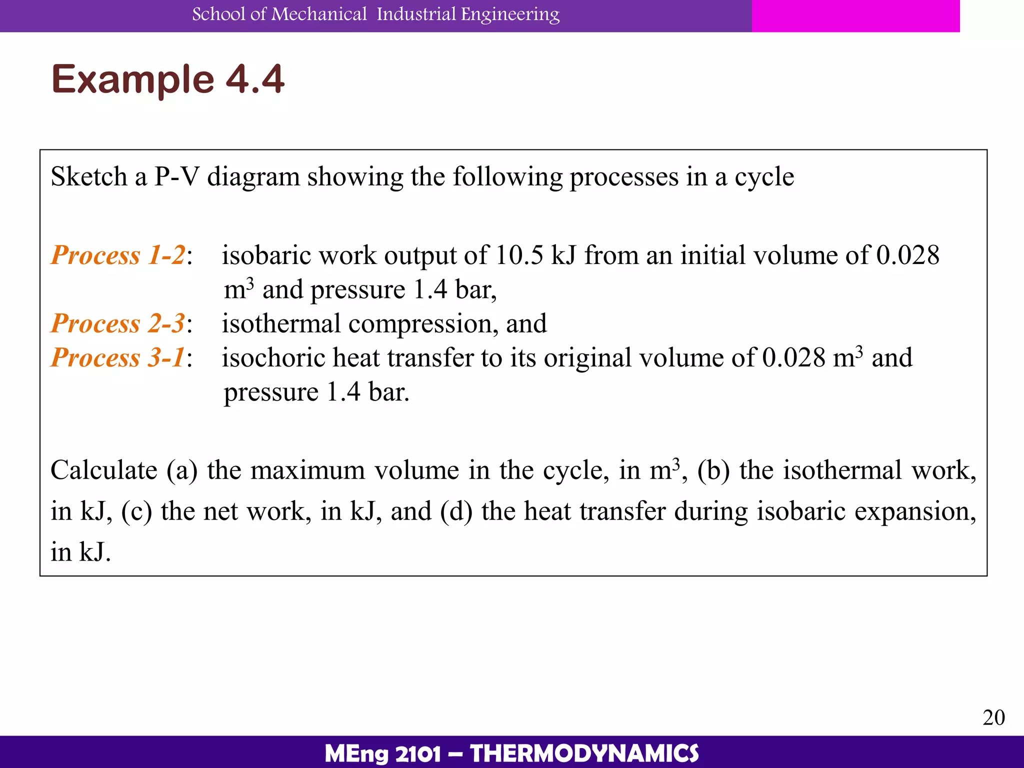 chapter 4 first law of thermodynamics thermodynamics 1 | PDF