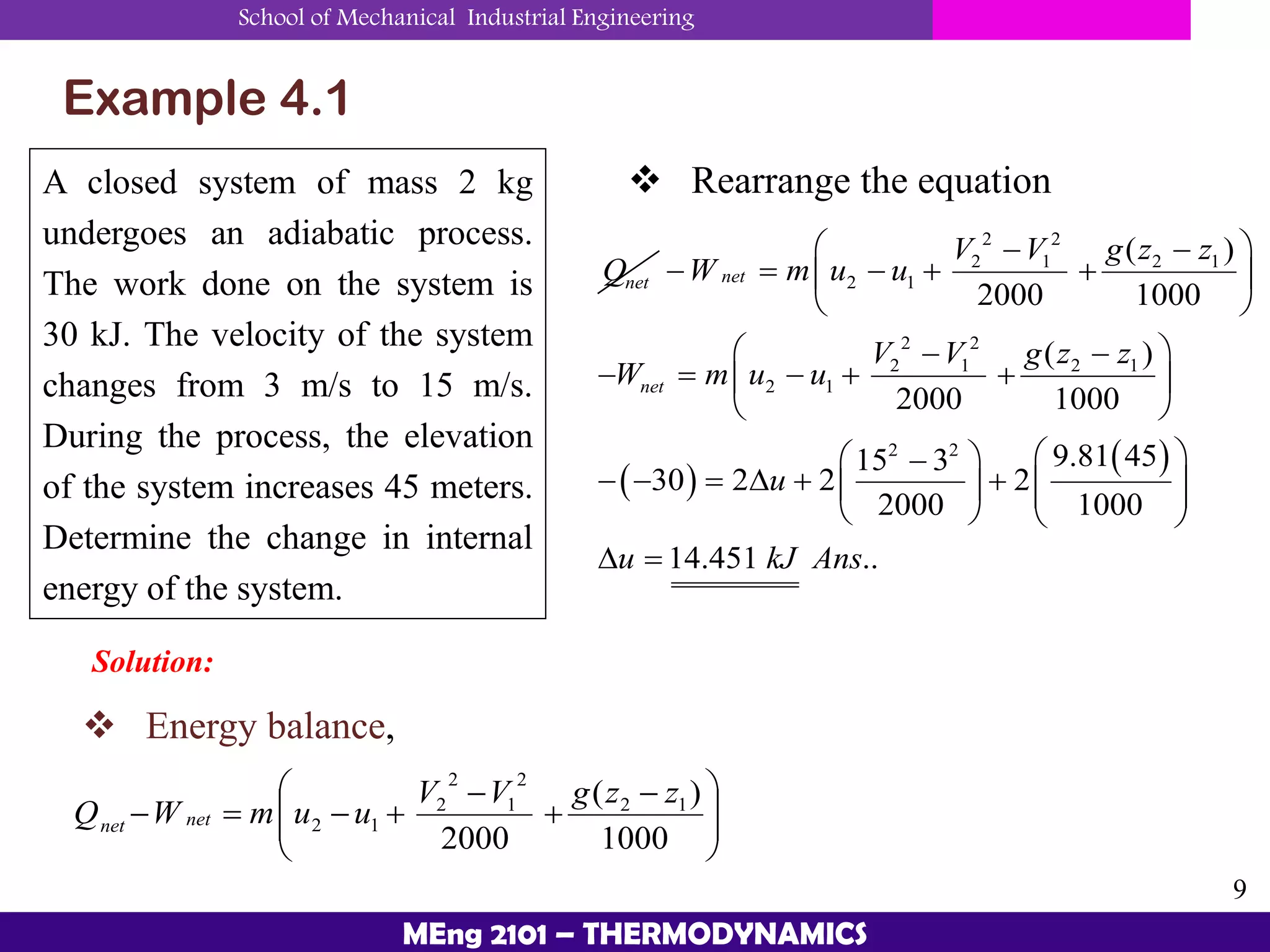 chapter 4 first law of thermodynamics thermodynamics 1 | PDF