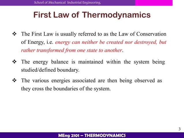 chapter 4 first law of thermodynamics thermodynamics 1 | PPT