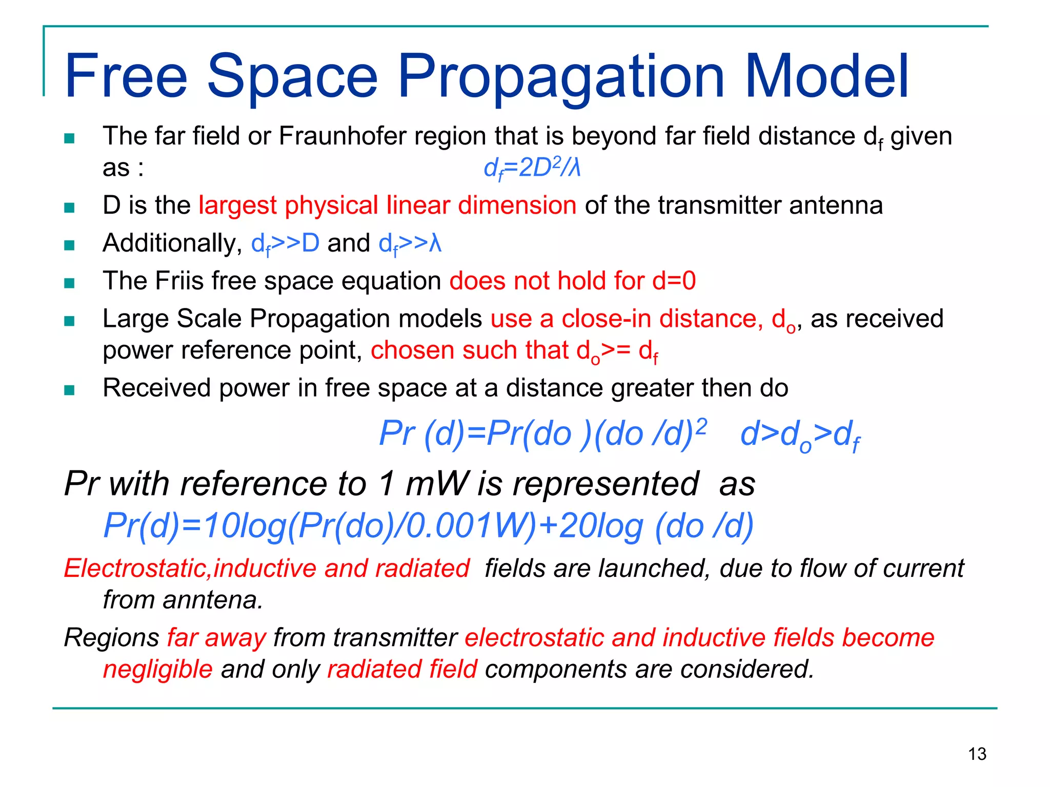 Chap 4 (large scale propagation) | PPTX