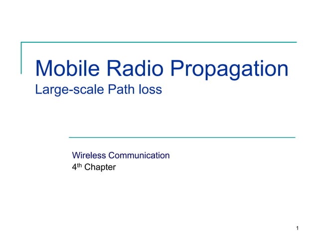 Chap 4 Large Scale Propagation Pptx Computer Networking Computing