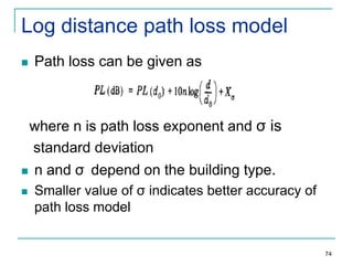 Chap 4 (large scale propagation) | PPTX