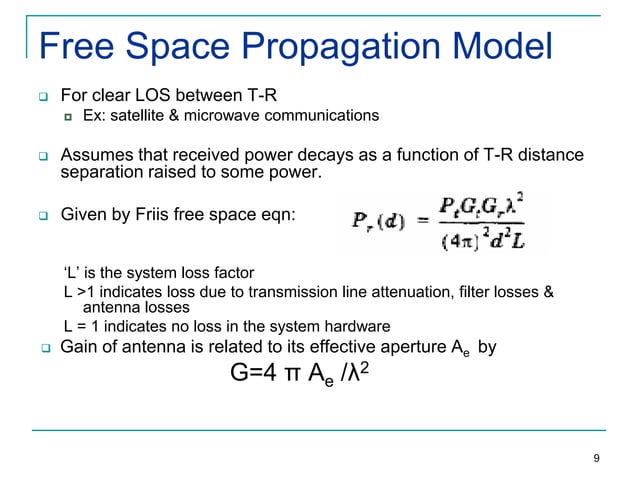 Chap 4 (large scale propagation) | PPTX | Computer Networking | Computing