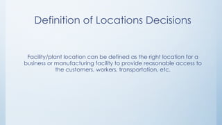 Chap 4 Location.pptx very good one one meh | PPTX
