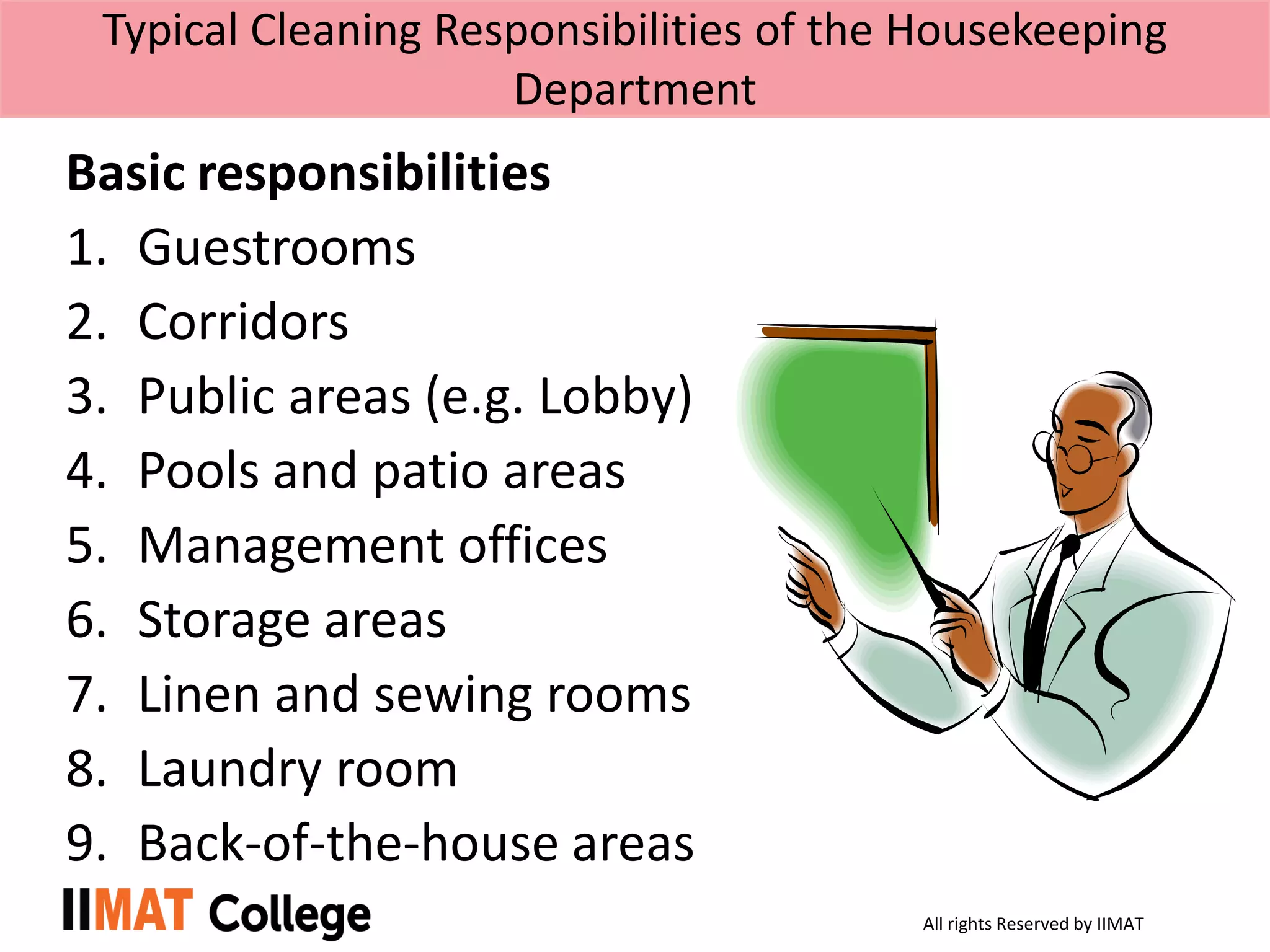 Planning and Organizing the Housekeeping | PDF