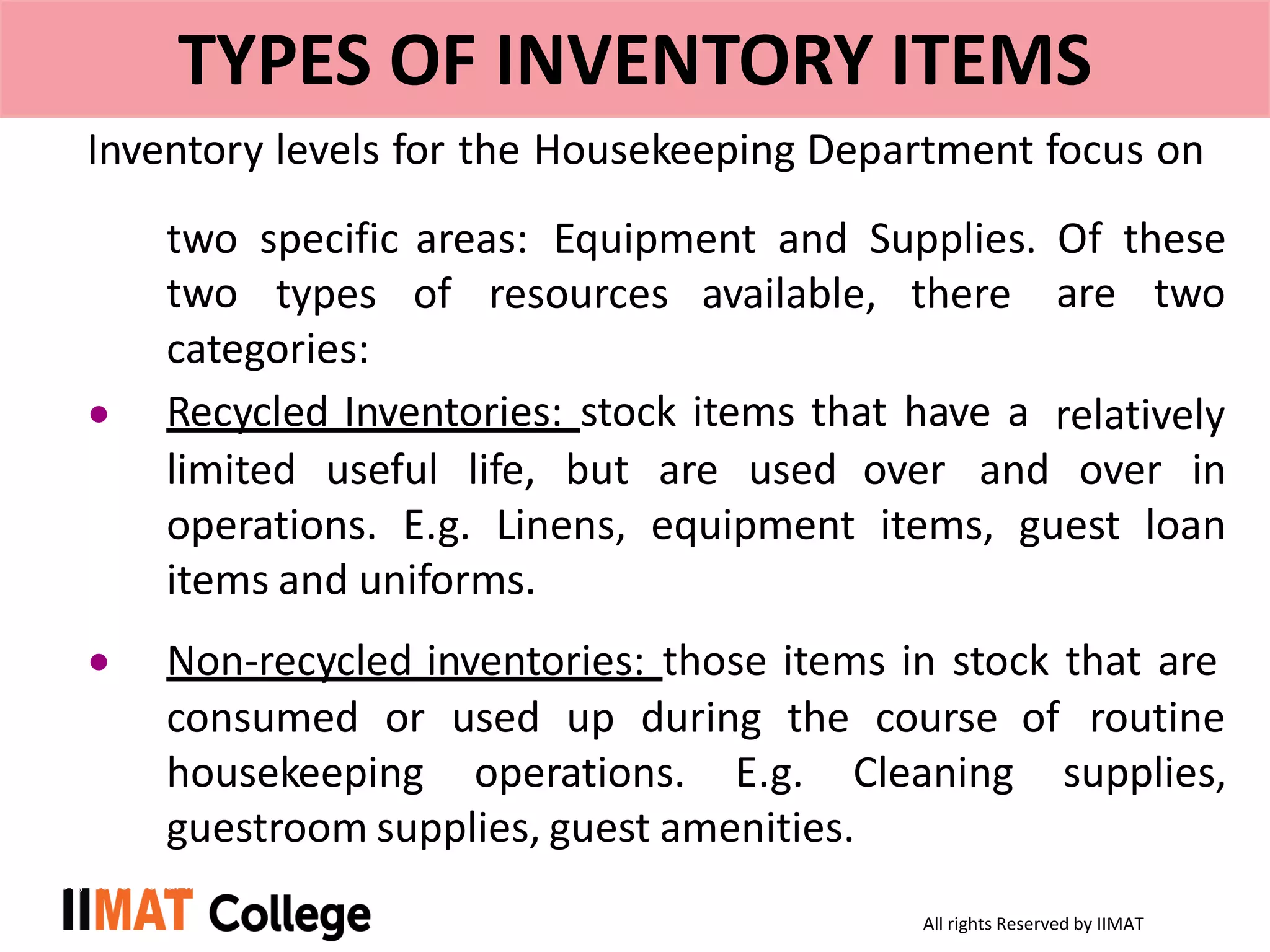 Planning and Organizing the Housekeeping | PDF