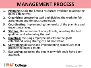 Planning and Organizing the Housekeeping | PDF