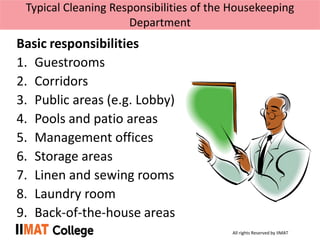 Planning and Organizing the Housekeeping | PDF