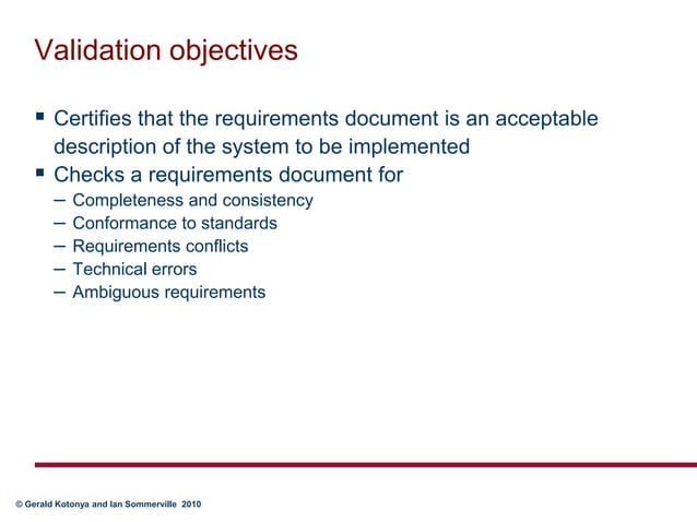 Chap4 RE validation | PPT