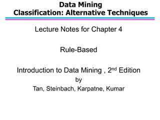 chap4_rule_based data mining power point. | PPT