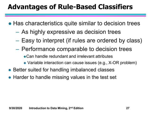 chap4_rule_based data mining power point. | PPT