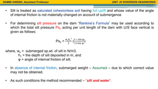 Types of Forces Acting on Gravity Dam | PPTX