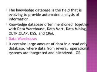 KNOWLEDGE BASE SYSTEMS | PPT