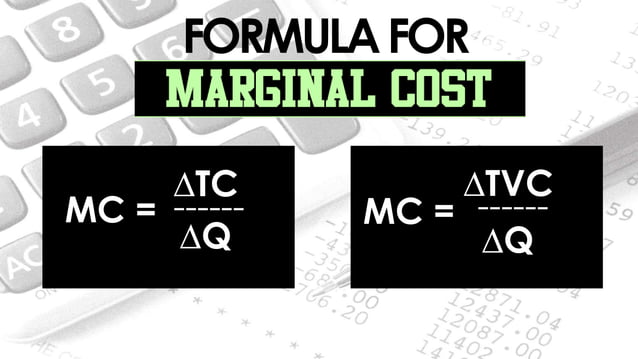 MARGINAL COST AND PROFIT MAXIMIZATION | PPTX