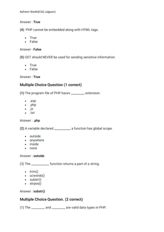 Maharashtra state board IT science Chap 5.pdf | Web Development | Internet