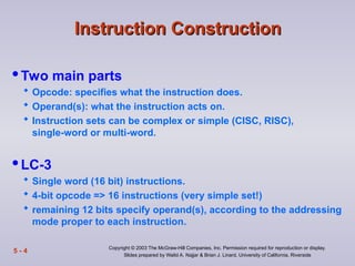 CHAP5 - The LC-3 Instruction Set Architecture.PPT