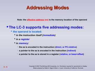 CHAP5 - The LC-3 Instruction Set Architecture.PPT