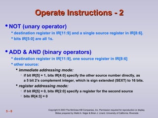 CHAP5 - The LC-3 Instruction Set Architecture.PPT