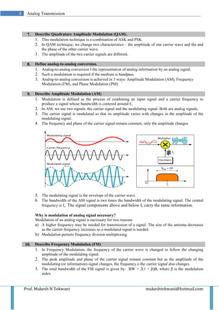Chap 5 analog transmission | PDF