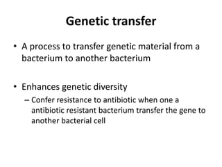 MIC150 - Chap 5 Gene Transfer | PPTX