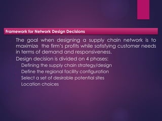 Network design in supply chain management | PPTX