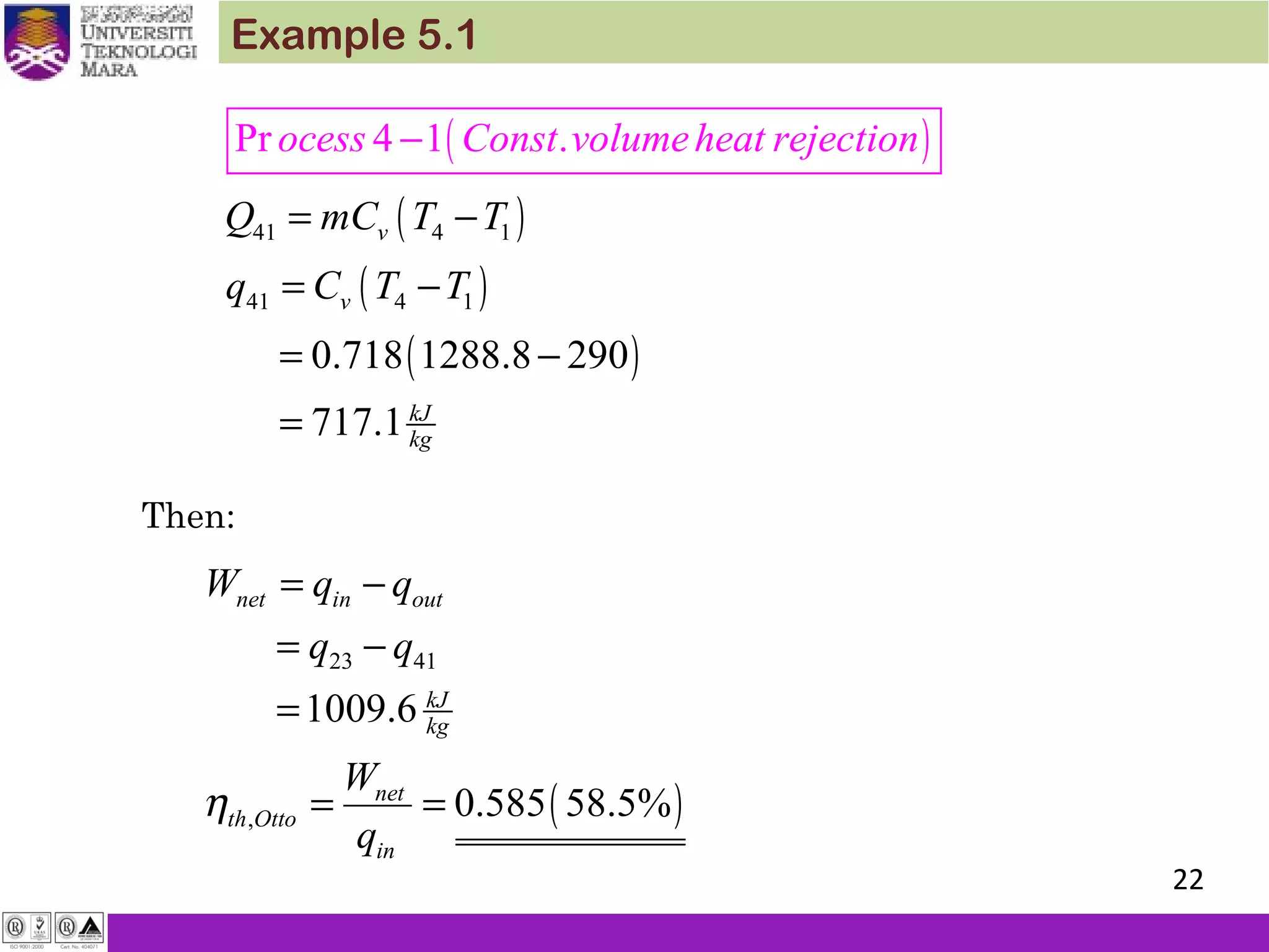 Thermodynamic Chapter 5 Air Standard Cycle | PPT