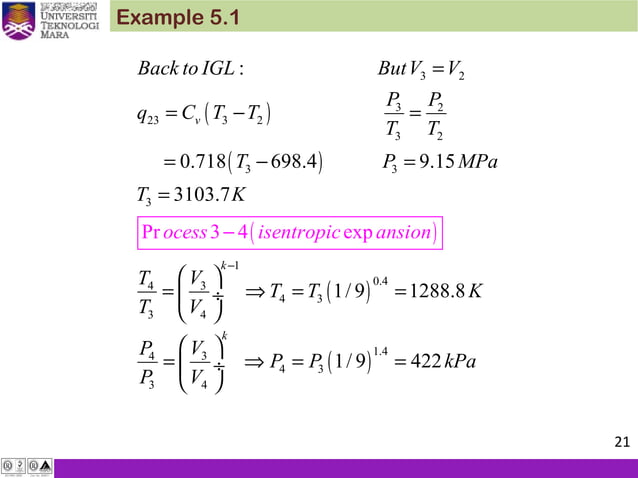 Thermodynamic Chapter 5 Air Standard Cycle | PPT | Chemistry | Science