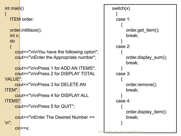 classes & objects in cpp overview | PPTX