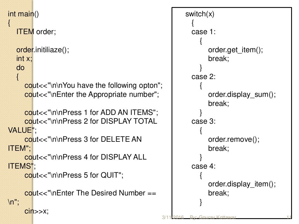 Classes And Objects In Cpp Overview