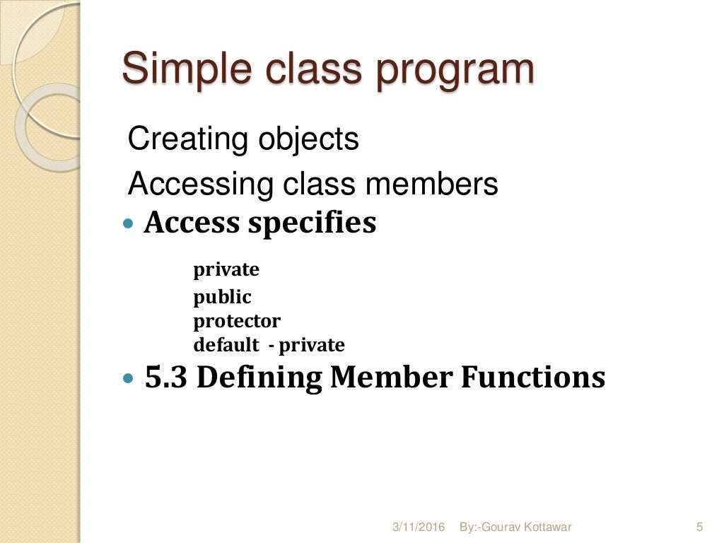 classes & objects in cpp overview classes & objects in cpp overview