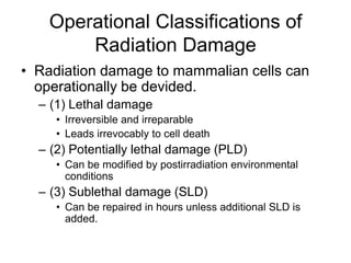 Chap 5 fractionated radiation and the dose rate effect | PPTX
